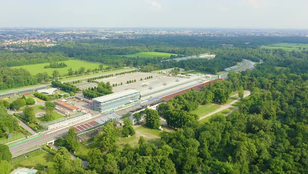 Monza, Italy. Autodromo Nazionale Monza is a race track near the city ...