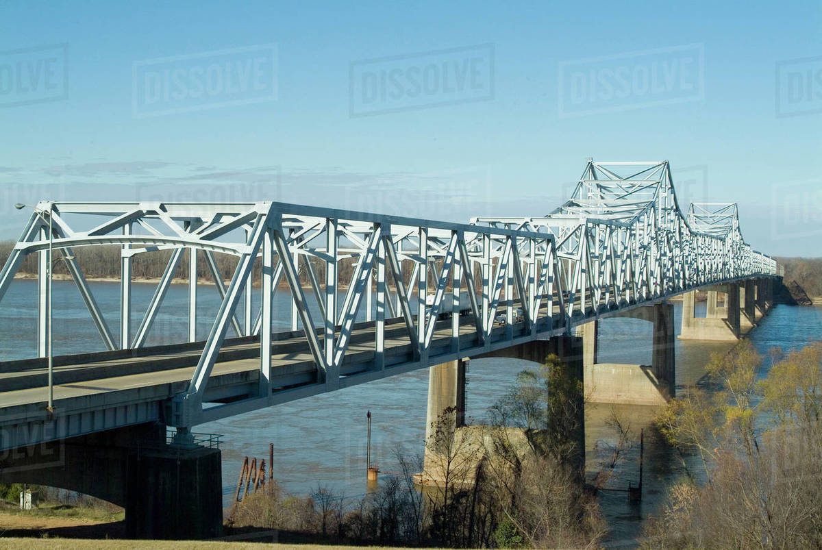 Vicksburg Bridge over the Mississippi River, Vicksburg, Mississippi ...