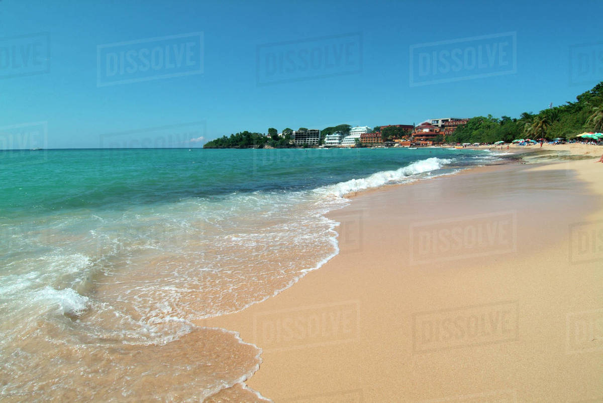 The beach at Sosua, Dominican Republic. - Royalty-free Stock Photo ...