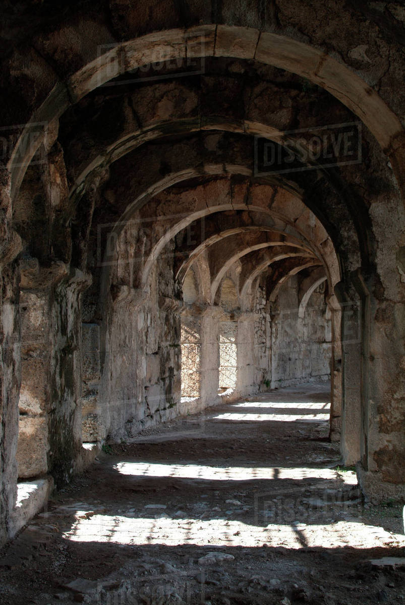 Interior arches of corridor - Royalty-free Stock Photo | Dissolve