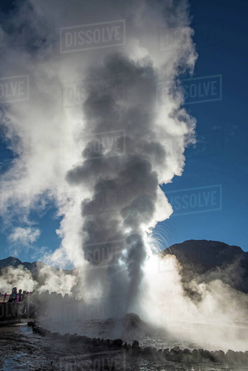 Steam emerging from hot spring - Royalty-free Stock Photo | Dissolve