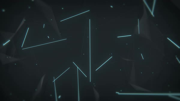 Futuristic background with triangles and glowing lines. Computer ...