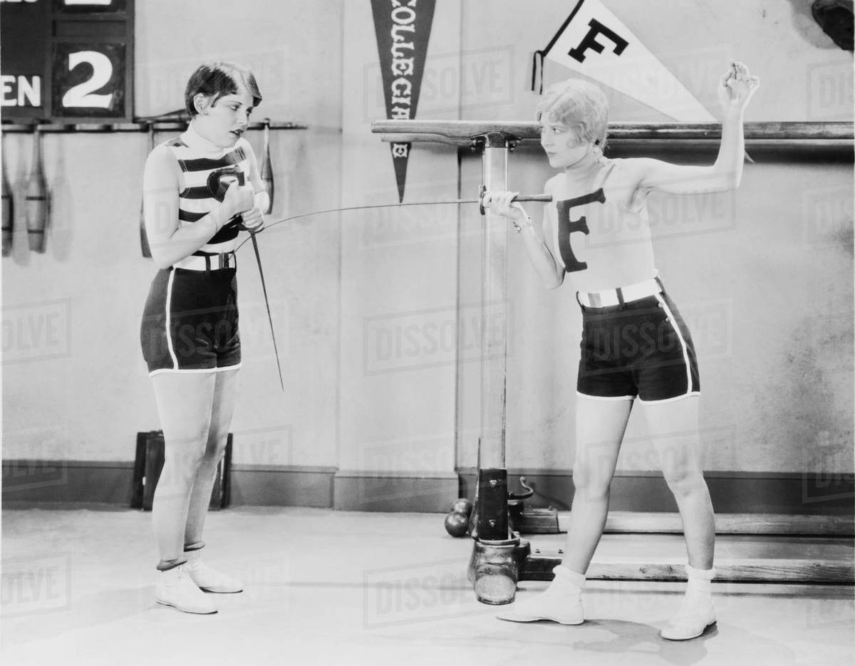 Fencing practice - Stock Photo - Dissolve