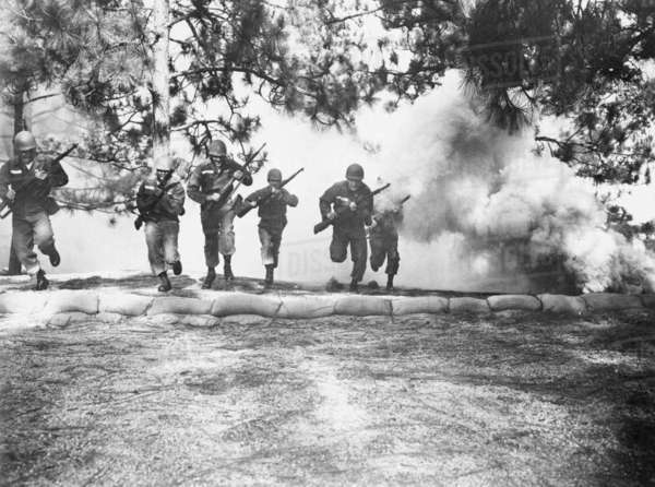 Infantry advance - Royalty-free Stock Photo | Dissolve