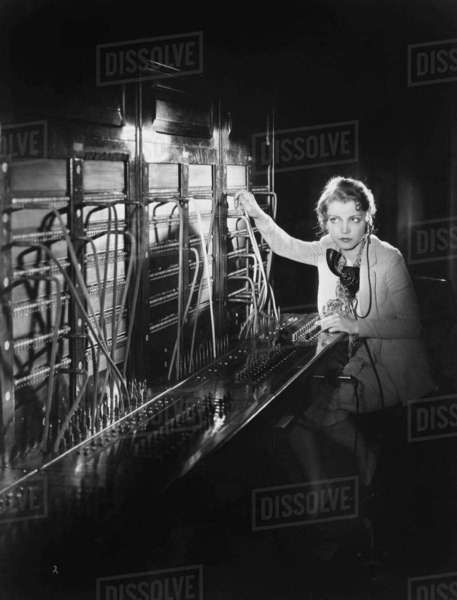 Telephone operator - Stock Photo - Dissolve