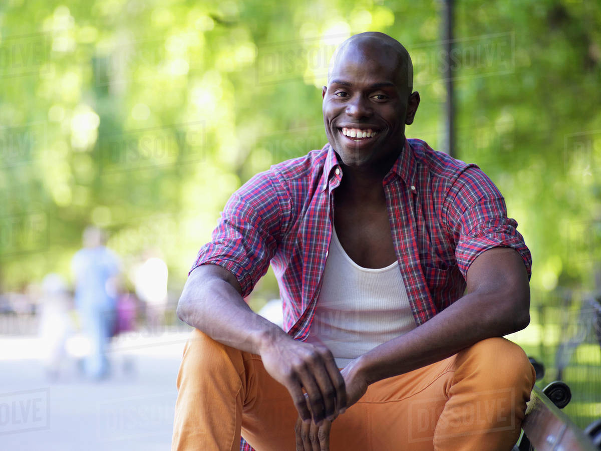 African man smiling - Royalty-free Stock Photo | Dissolve