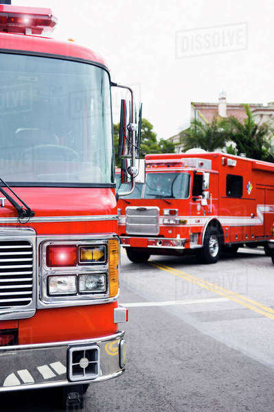 Emergency vehicles responding to emergency - Royalty-free Stock Photo ...