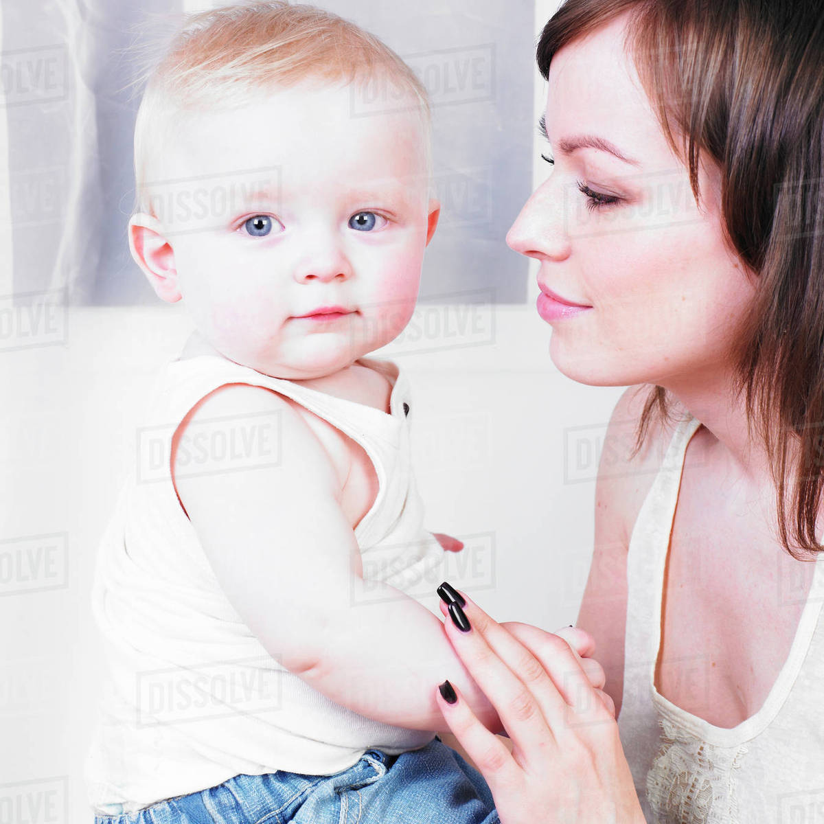 Mother admiring baby son - Royalty-free Stock Photo | Dissolve