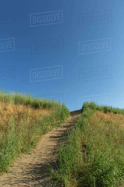 Dirt path on hill - Royalty-free Stock Photo | Dissolve