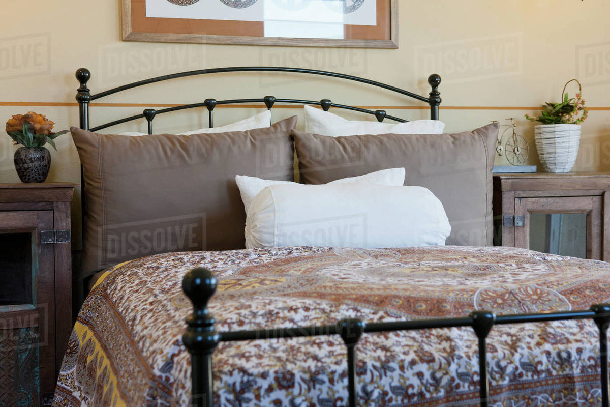 Interior of middle class bedroom - Royalty-free Stock Photo | Dissolve