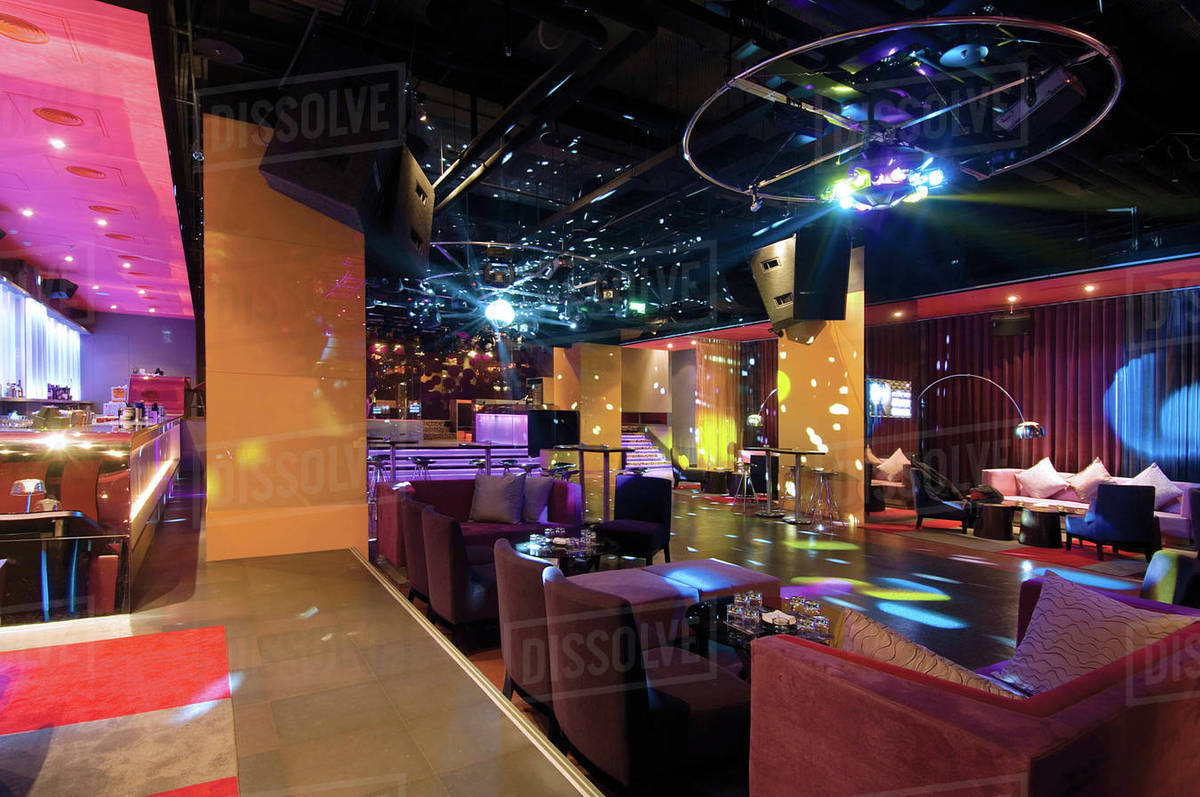 Lounge area inside nightclub - Royalty-free Stock Photo | Dissolve