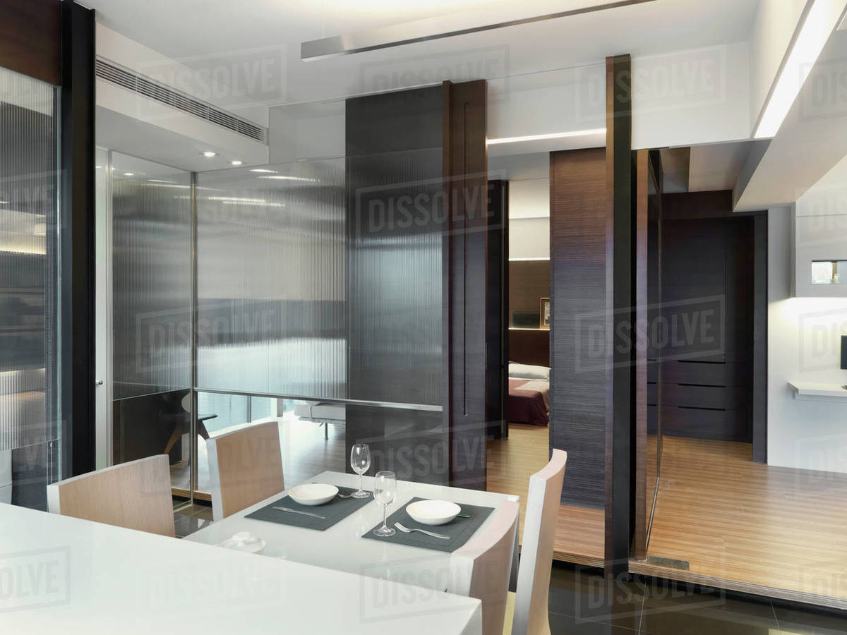 Small modern dining table - Royalty-free Stock Photo | Dissolve