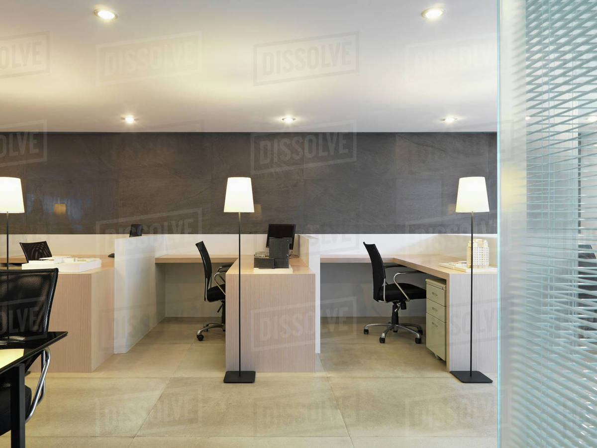 Workspaces in modern office - Royalty-free Stock Photo | Dissolve