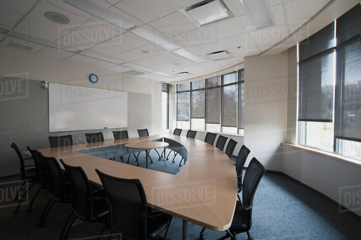 Empty boardroom or meeting room in an office - Royalty-free Stock Photo ...