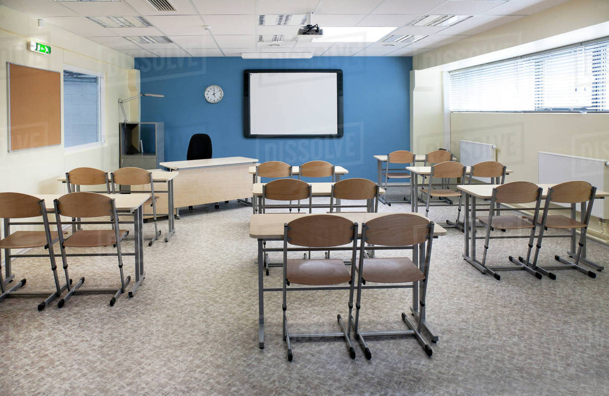 Empty classroom - Royalty-free Stock Photo | Dissolve