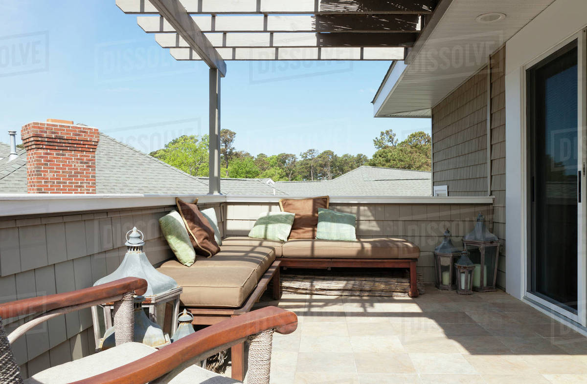 Apartment with terrace - Stock Photo - Dissolve