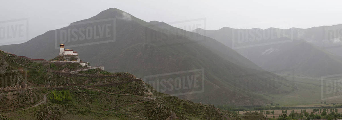 Yumbulagang Palace is a historic castle or fort perched on a hilltop ...