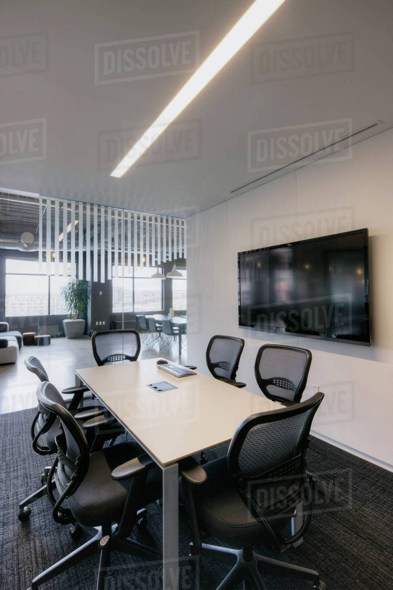 Empty meeting room in office - Royalty-free Stock Photo | Dissolve
