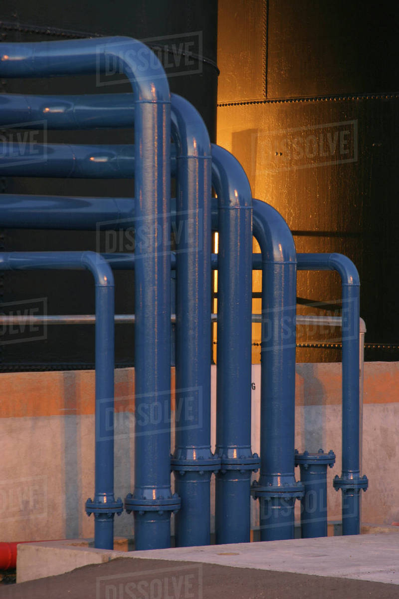 Blue pipes - Royalty-free Stock Photo | Dissolve