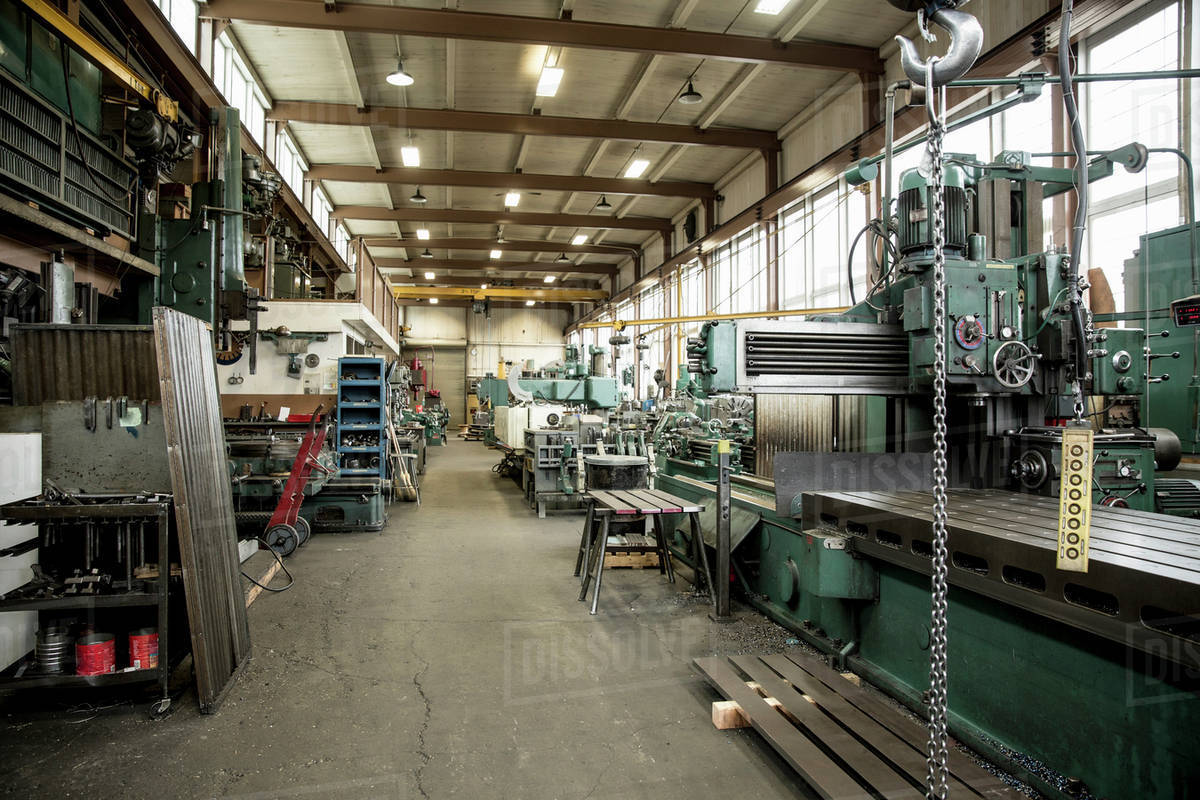 Machinery in metal shop - Royalty-free Stock Photo | Dissolve
