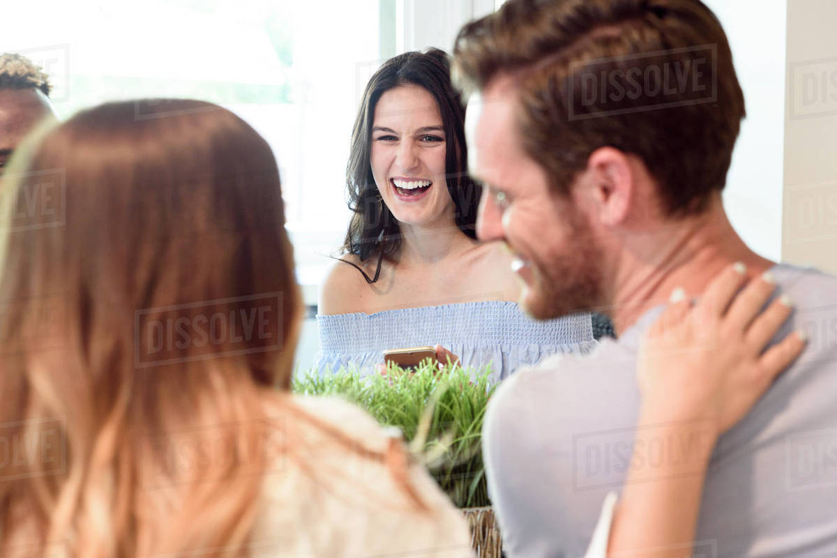 Friends laughing - Stock Photo - Dissolve