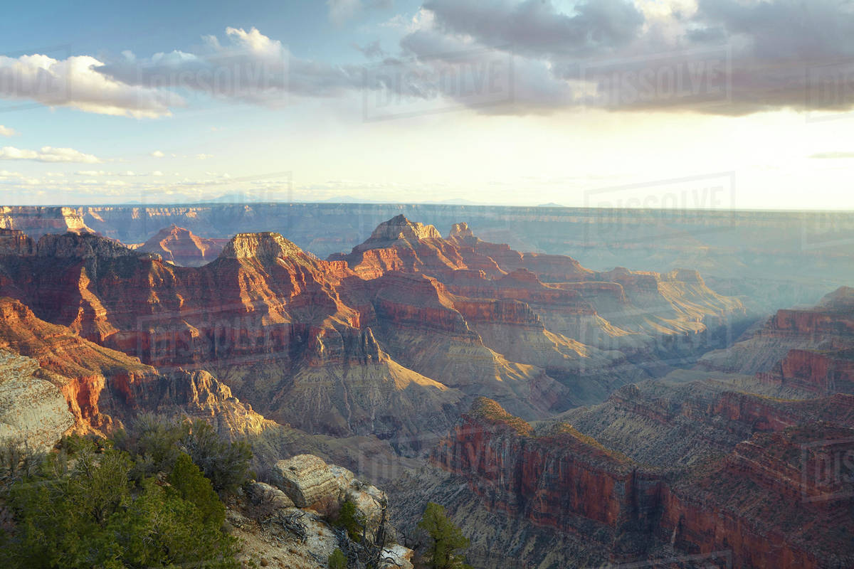 Majestic rock formations in desert landscape, Page, Arizona, United ...