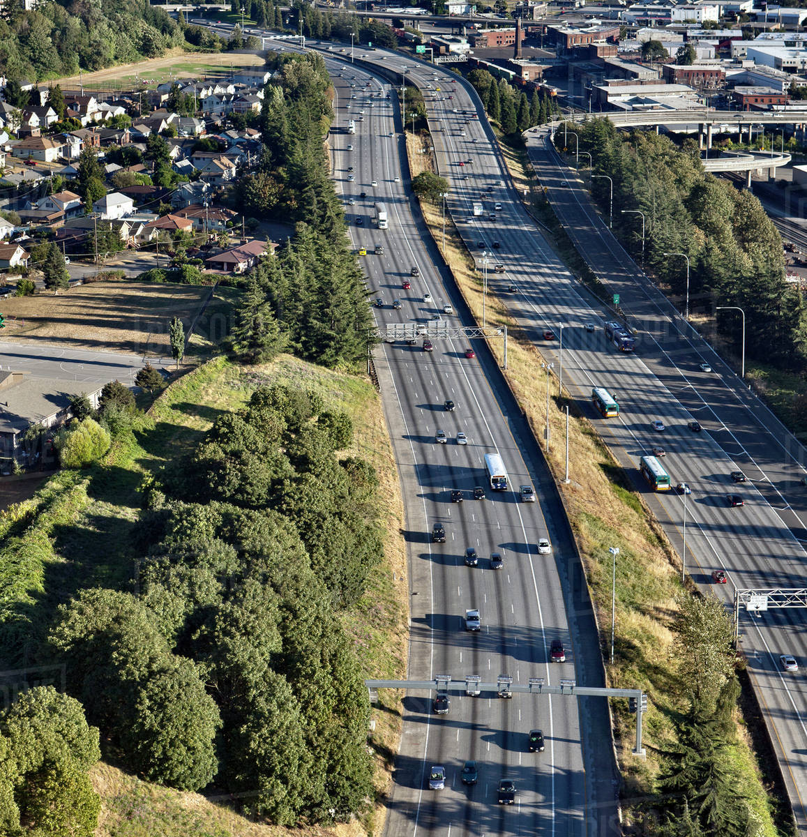 Freeway Traffic - Royalty-free Stock Photo | Dissolve