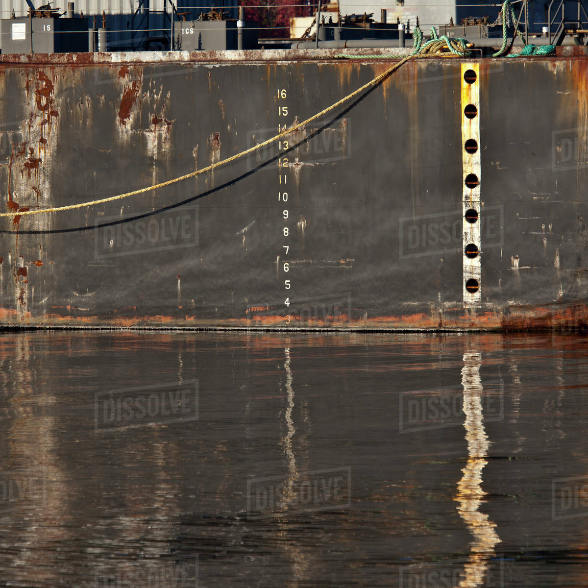 Depth Markings on a Dock - Royalty-free Stock Photo | Dissolve