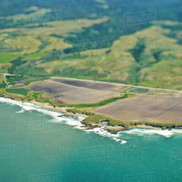 Aerial View of a Coastline - Royalty-free Stock Photo | Dissolve