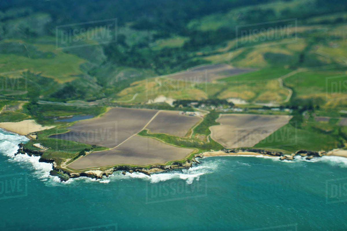 Aerial View of a Coastline - Royalty-free Stock Photo | Dissolve