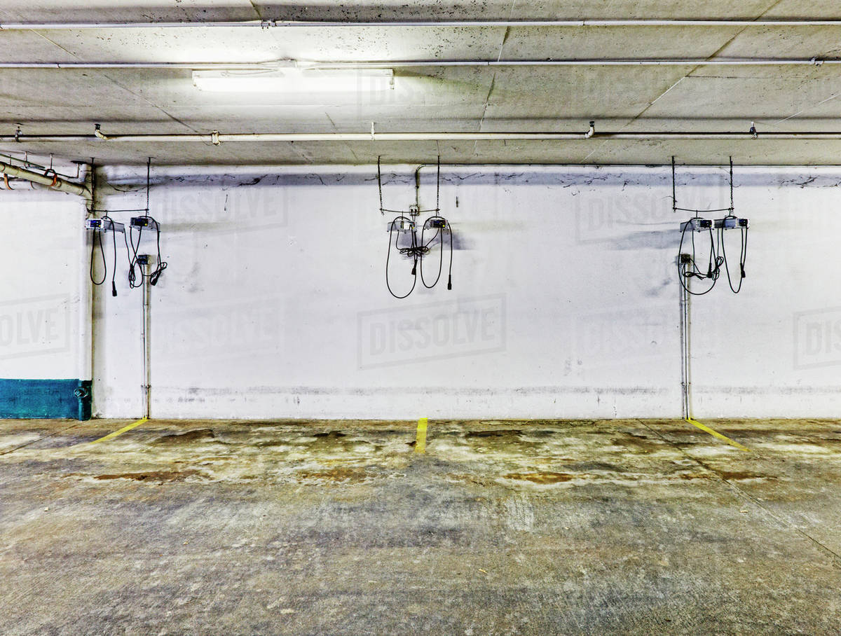 Parking Garage With Charging Stalls - Royalty-free Stock Photo | Dissolve