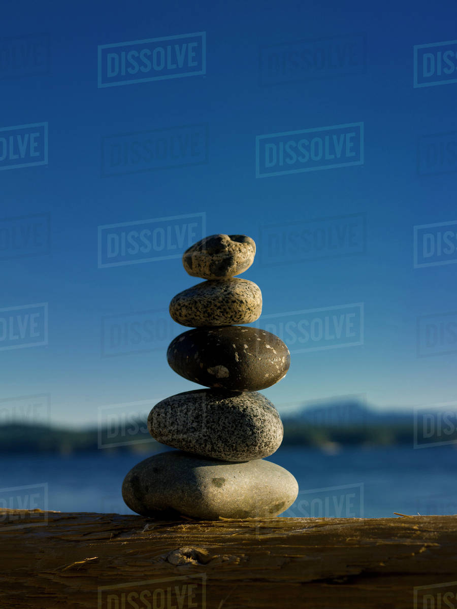 Stacked pebbles - Royalty-free Stock Photo | Dissolve