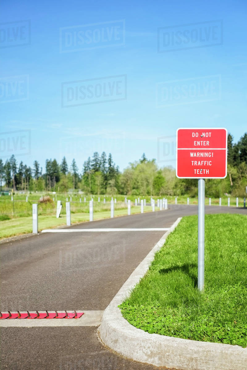A strip of Traffic Teeth - Royalty-free Stock Photo | Dissolve