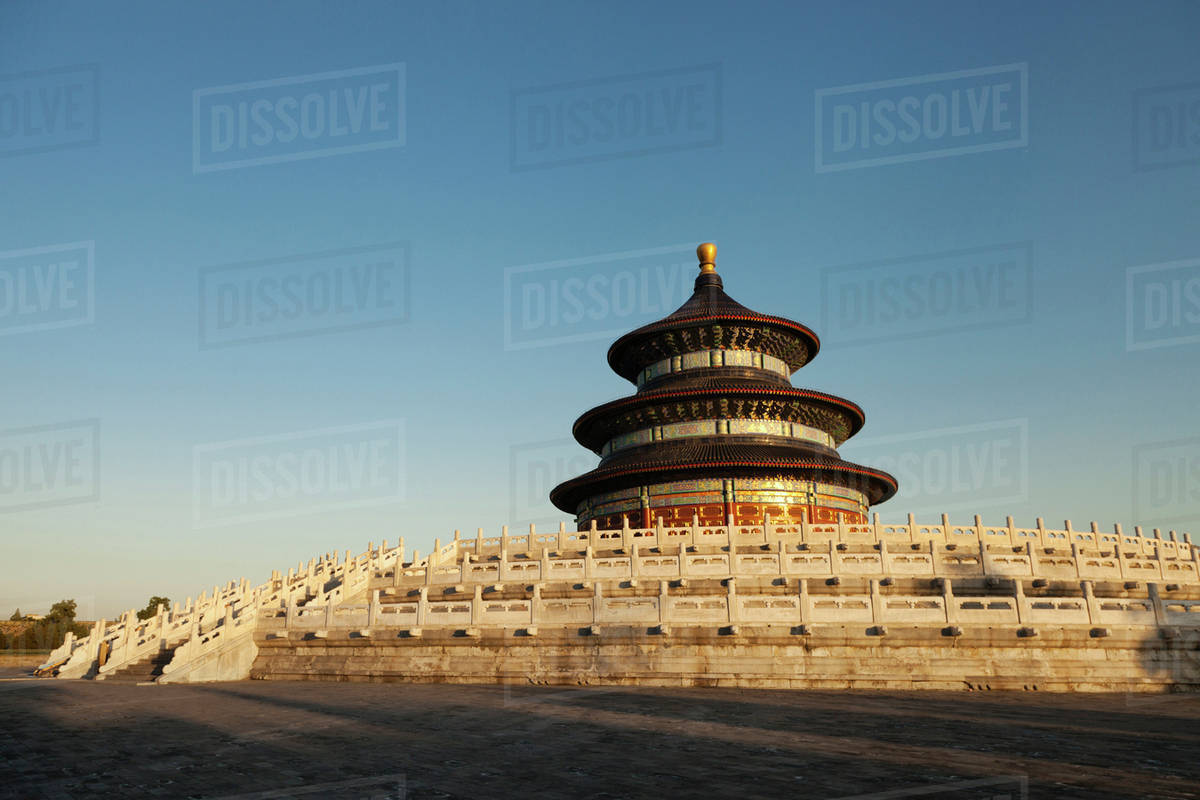 The Temple of Heaven in Beijing at sunset - Royalty-free Stock Photo ...