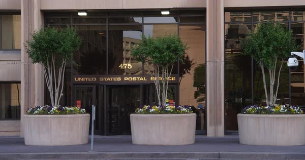 US Postal Service Headquarters on L'Enfant Plaza, Washington DC. Shot ...