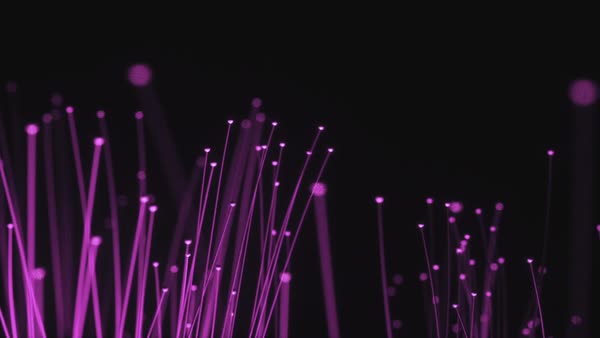Abstract technology background. Optical fibers animation of ...