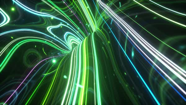 3D render, abstract topographic animation background, fluorescent ...