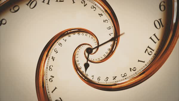 Rotating spiral of clock from numbers abstract seamless animation - 4K ...