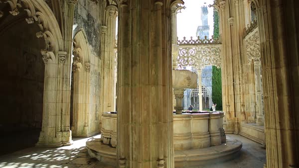 Lavatory at Batalha Monastery - HD Royalty-free Stock Video Footage ...