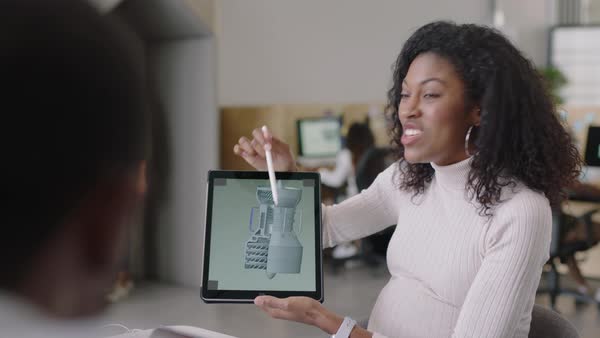 African american business people brainstorming engineers designing ...