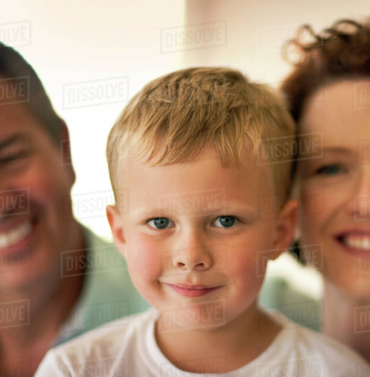 Portrait of little boy with his parents. - Royalty-free Stock Photo ...
