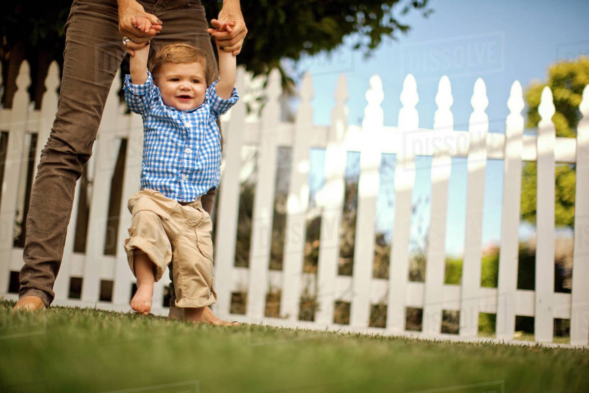 Young toddler standing in his back yard. - Royalty-free Stock Photo ...
