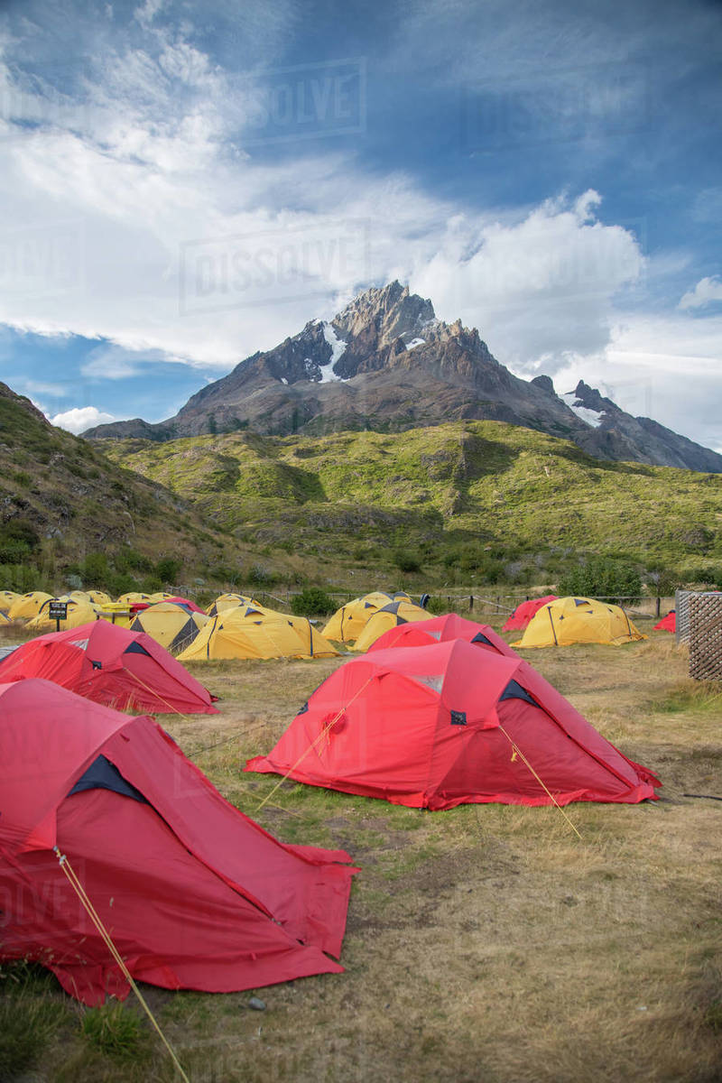 Vertical Zone campground in Torres del Paine National Park, Patagonia ...