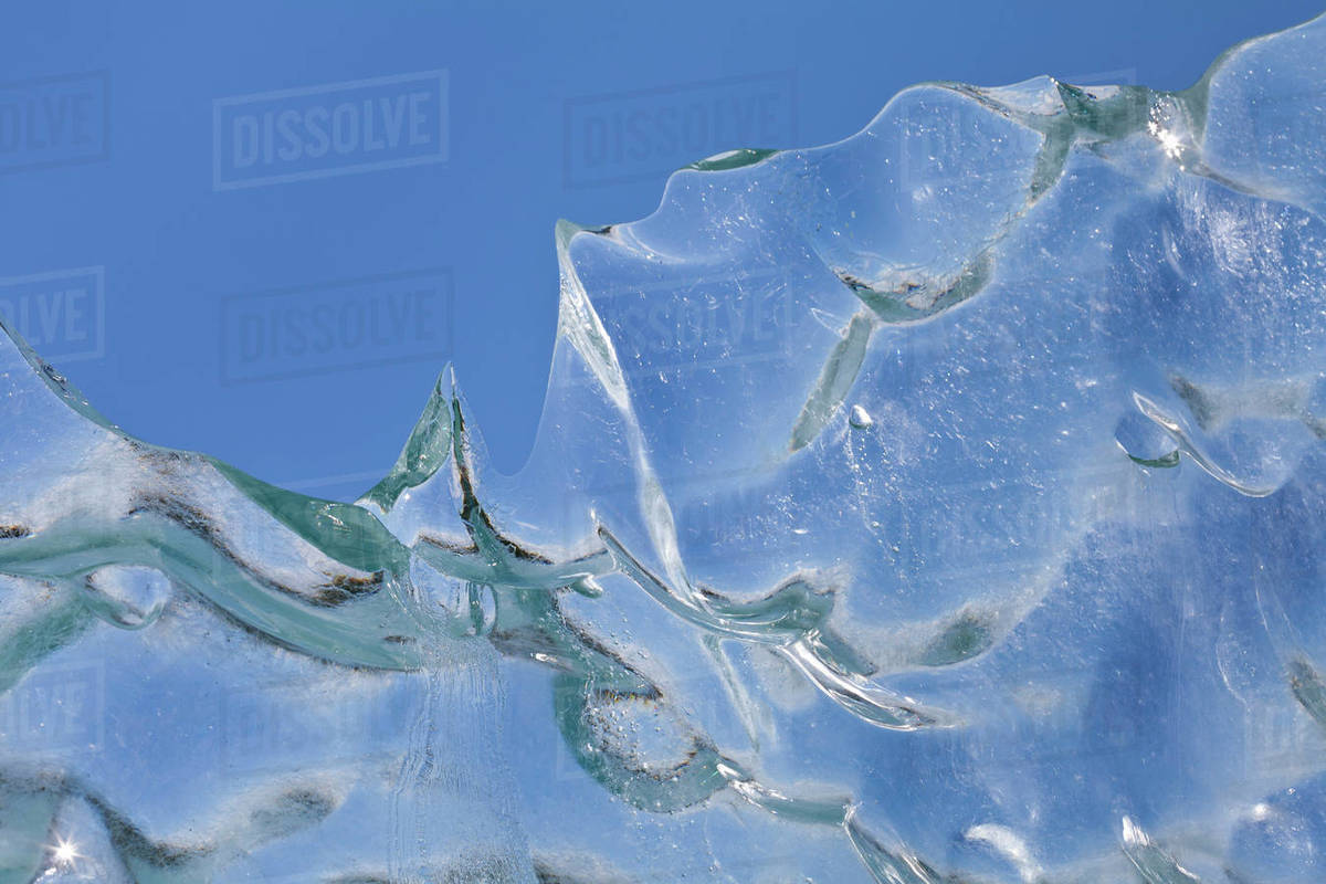 USA, Alaska, Glacier Bay National Park, McBride Glacier, Chunk of Ice ...