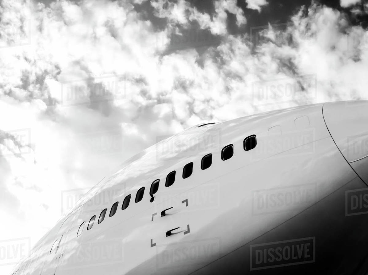 Close up of fuselage and cockpit of an aeroplane - Royalty-free Stock ...