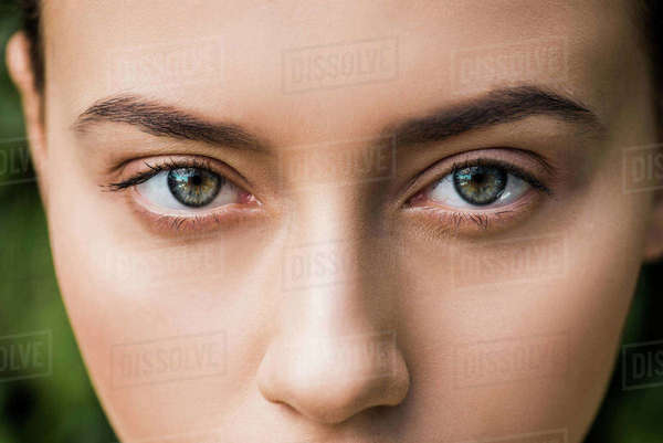 Close up of bright woman eyes looking at camera - Royalty-free Stock ...