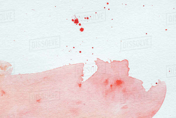 Abstract red watercolor painting on white paper - Royalty-free Stock ...