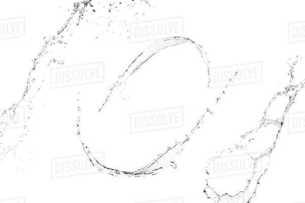 Clean water splashes isolated on white - Royalty-free Stock Photo ...