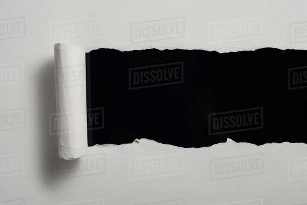 blank ragged paper texture isolated on black - Royalty-free Stock Photo ...