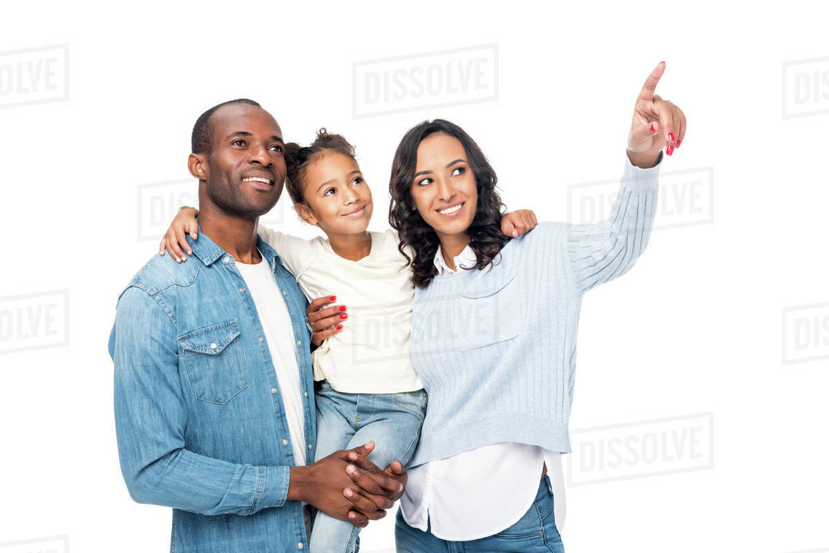 Happy African Family In Africa